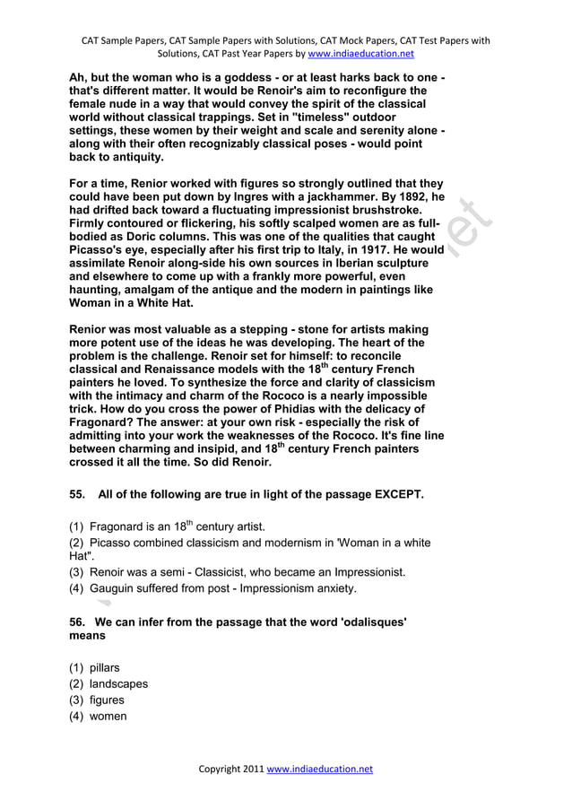 Cat sample-paper-1 | PDF