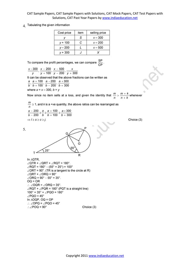 Cat sample-paper-1 | PDF