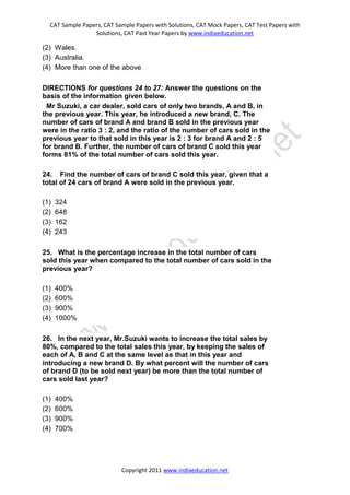 Cat sample-paper-1 | PDF