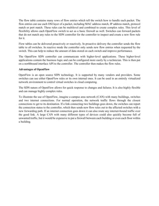 Study materials for software defined networks | PDF | Computer Networking | Computing