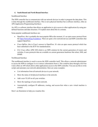 Study materials for software defined networks | PDF