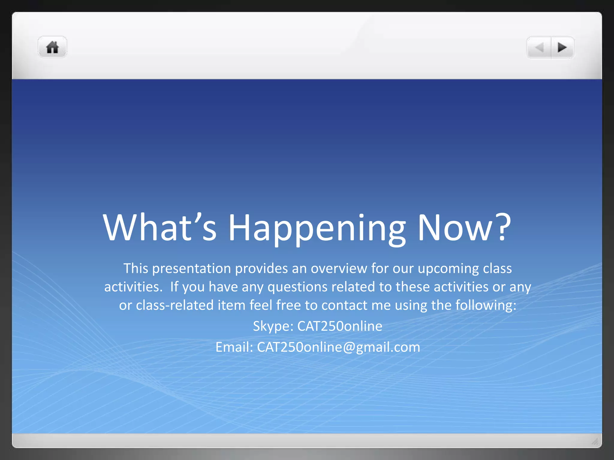 Cat250 Presentation Slideshare | PPT