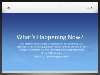 Cat250 Presentation Slideshare | PPT