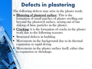 pointing, plastering, bonding | PDF