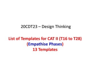 CAT 2 _ List of Templates.pptx