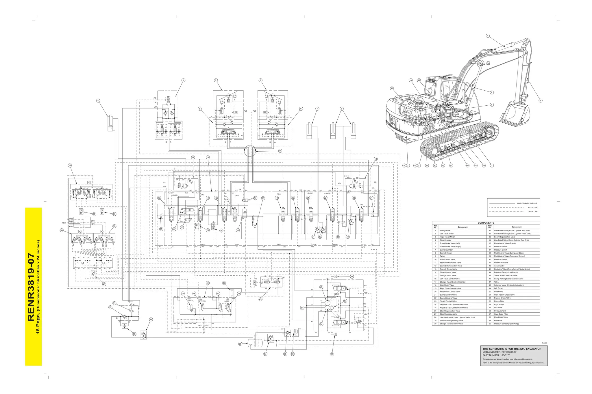 Cat 320cl Hydraulic circuit.pdf