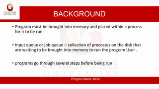 Memory management based on MCA | PPTX