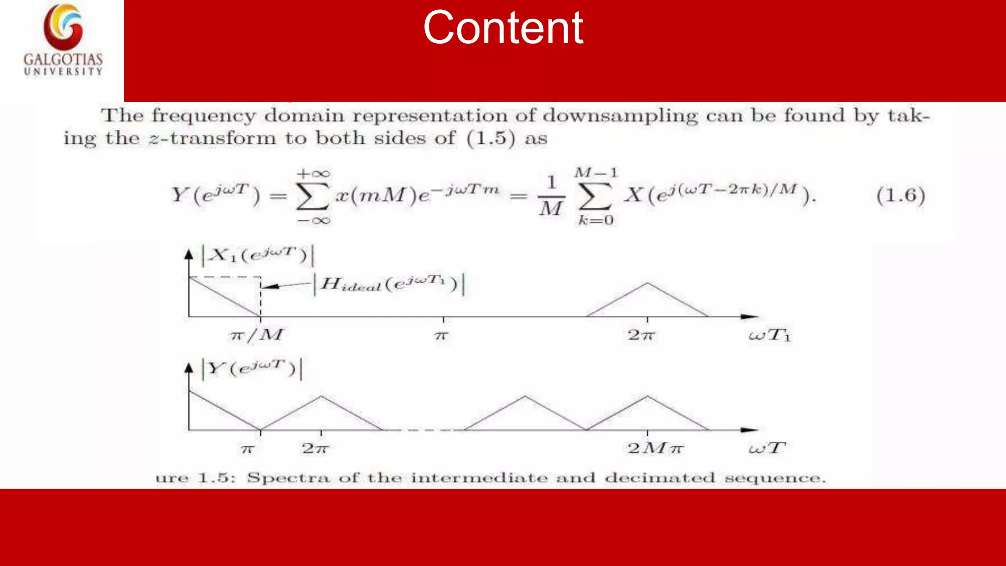 Multirate Signal processing | PPT