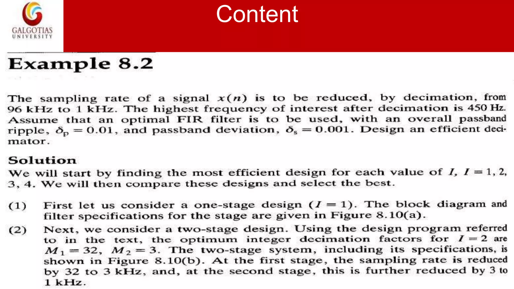 Multirate Signal processing | PPT
