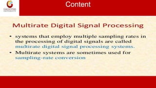 Multirate Signal processing | PPT
