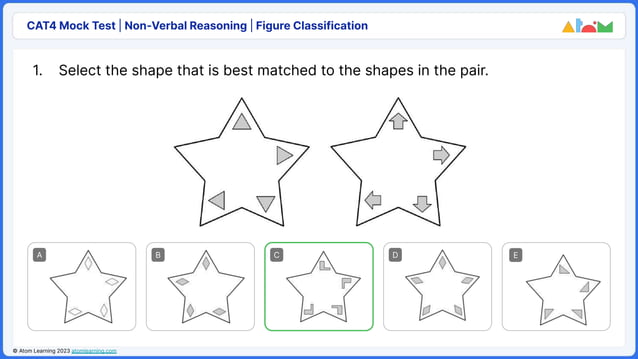 CAT4 example questions.pdf | Educational Assessment | Education