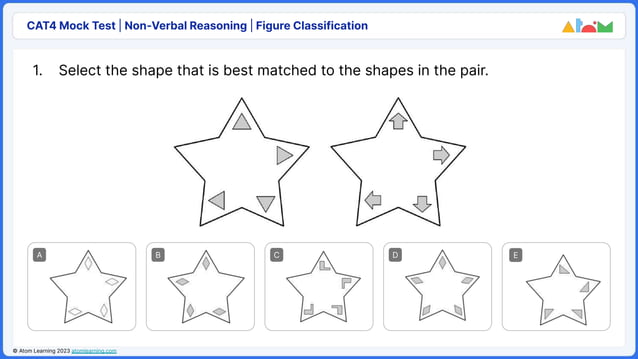 CAT4 example questions.pdf | Educational Assessment | Education