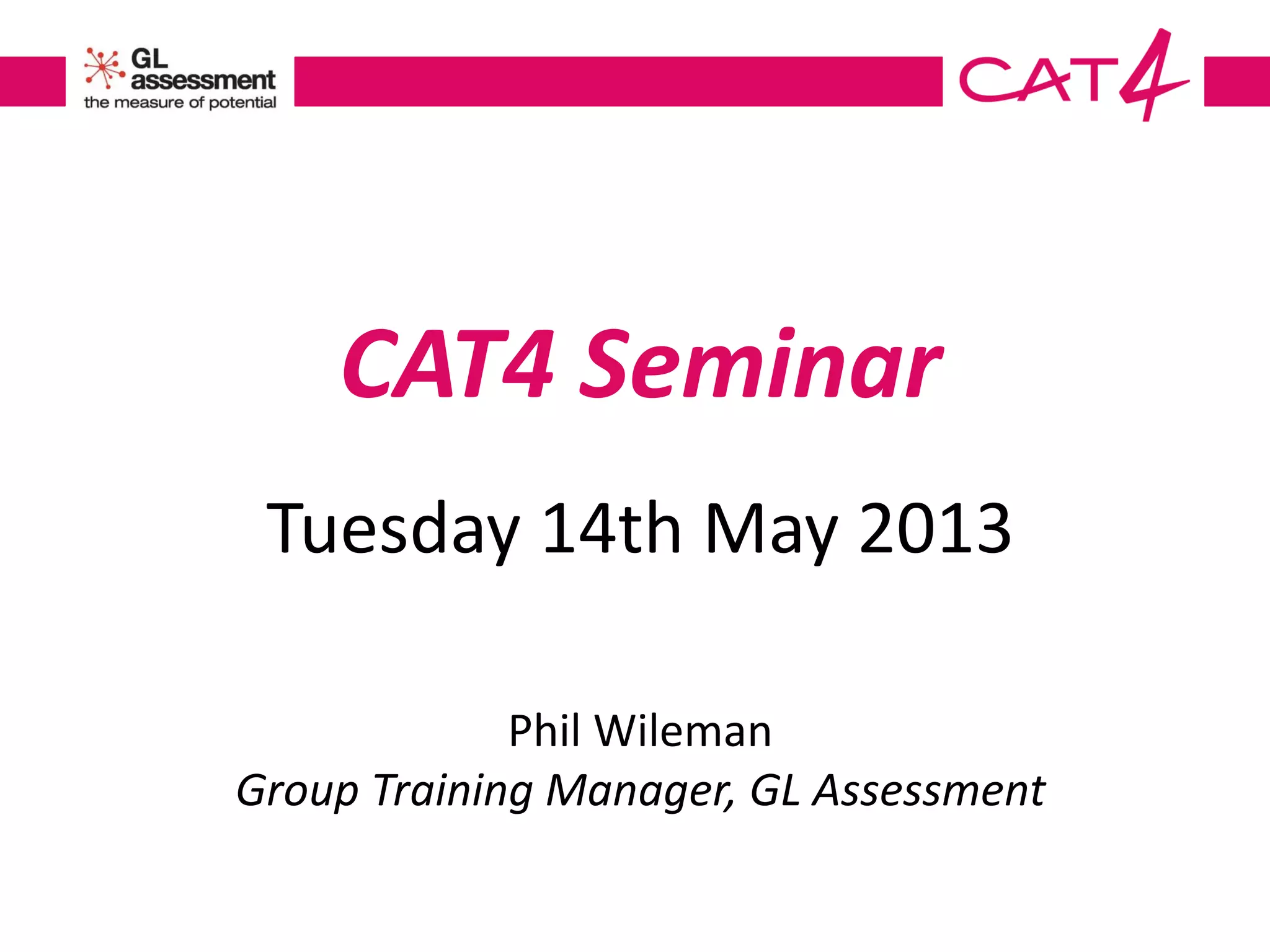 A comprehensive guide to interpreting your CAT4 data | PDF