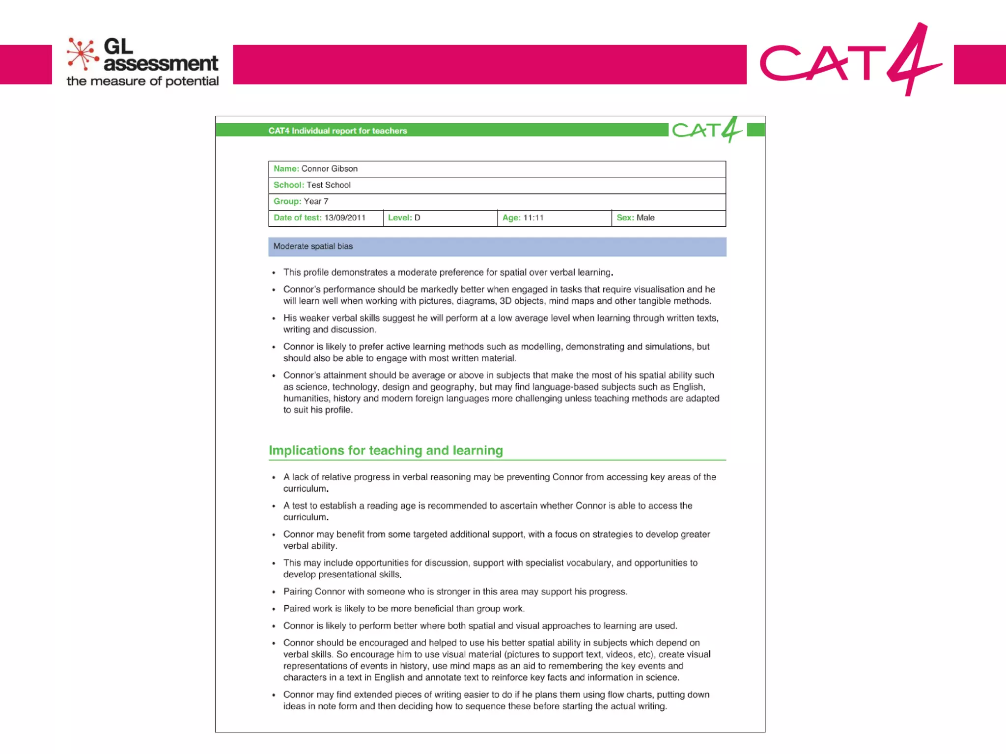 A comprehensive guide to interpreting your CAT4 data | PDF