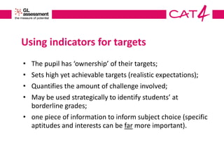 A comprehensive guide to interpreting your CAT4 data | PDF