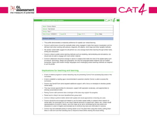 A comprehensive guide to interpreting your CAT4 data | PDF