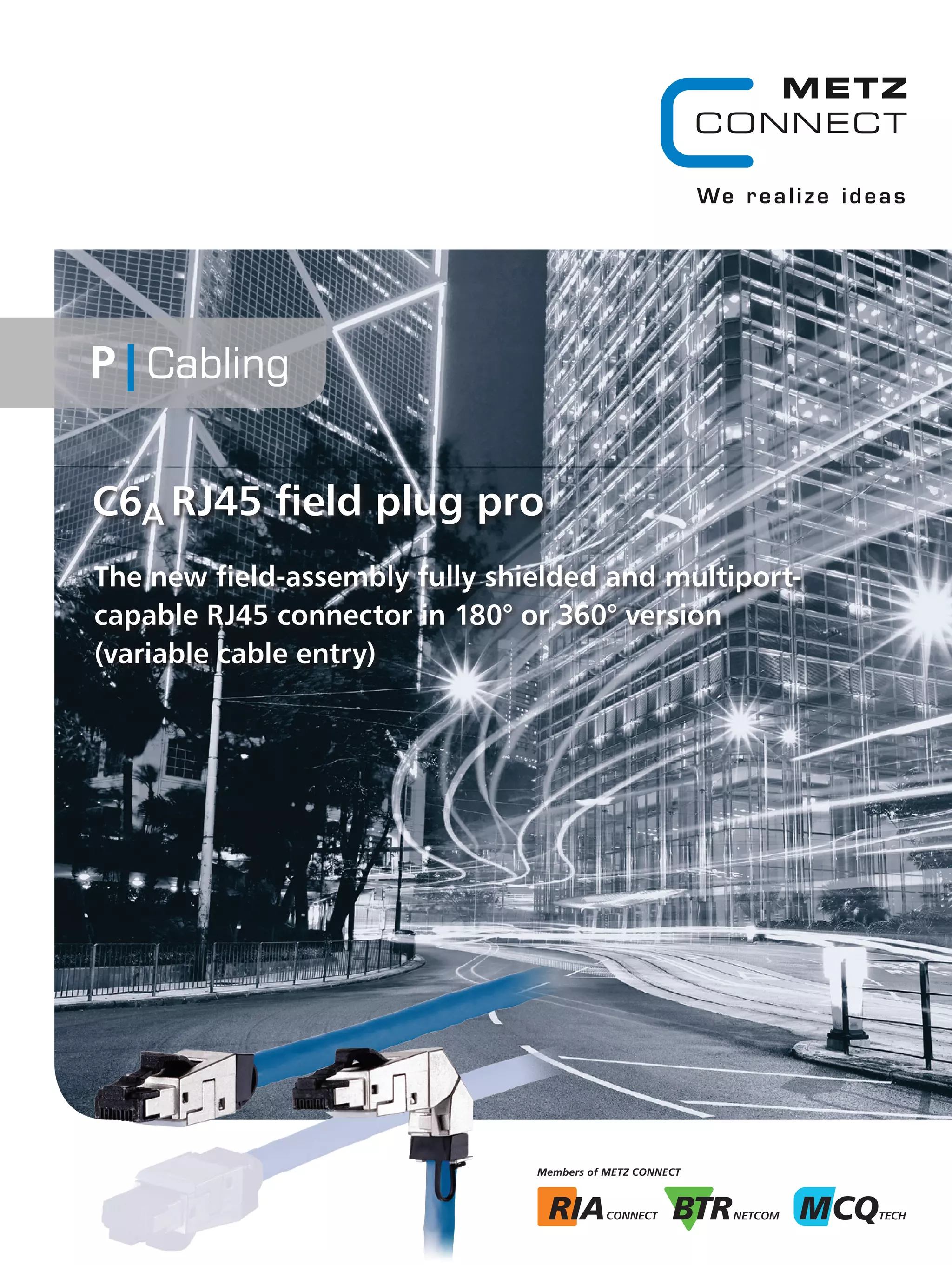 Cat 6A RJ45 field plug pro | PDF