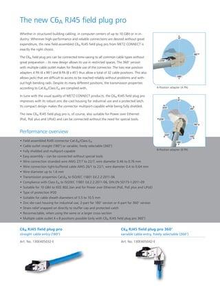 Cat 6A RJ45 field plug pro | PDF | Computer Peripherals | Computing