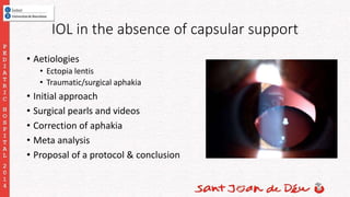 IOL implantation in the absence of capsular bag | PPTX | Eye and Vision ...