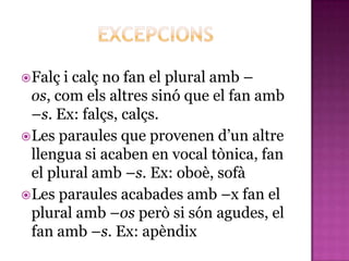 Catala gènere i nombre | PPTX