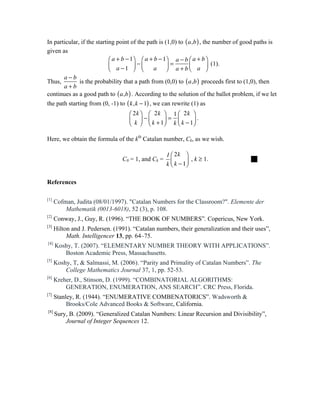 Catalan number edit | PDF
