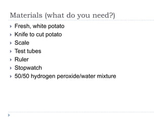 Catalase lab example | PPT