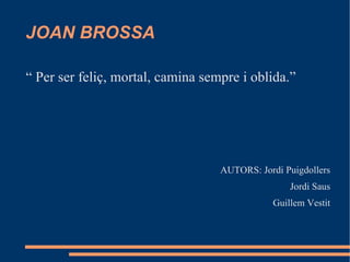 Català (brossa) - power point | PPT