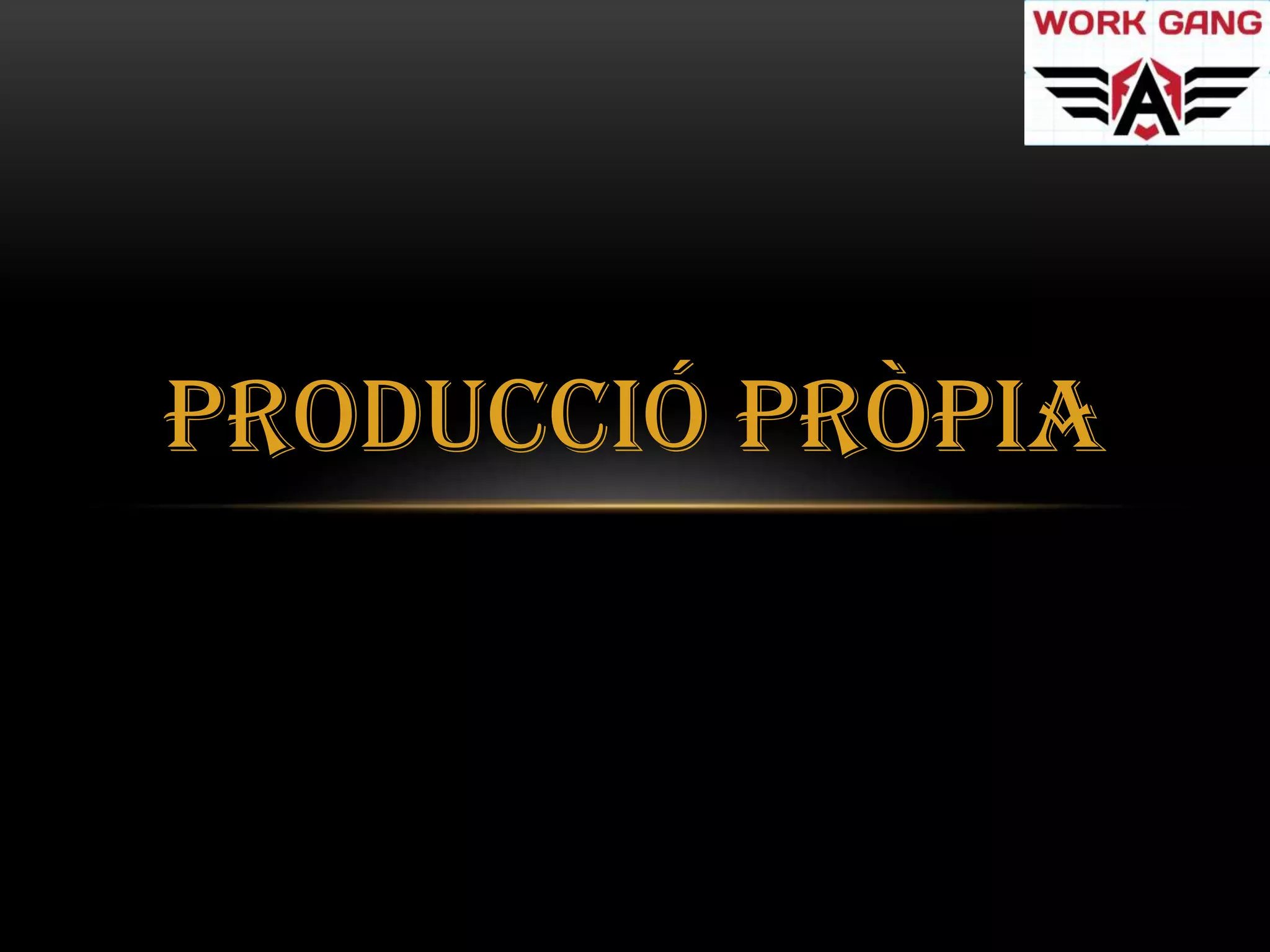 Cataleg Work Gang | PPT