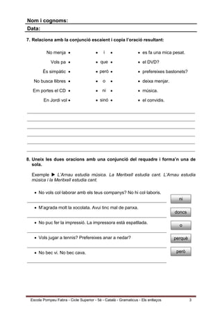 Català gramatica preposicions_i_conjuncions | PDF