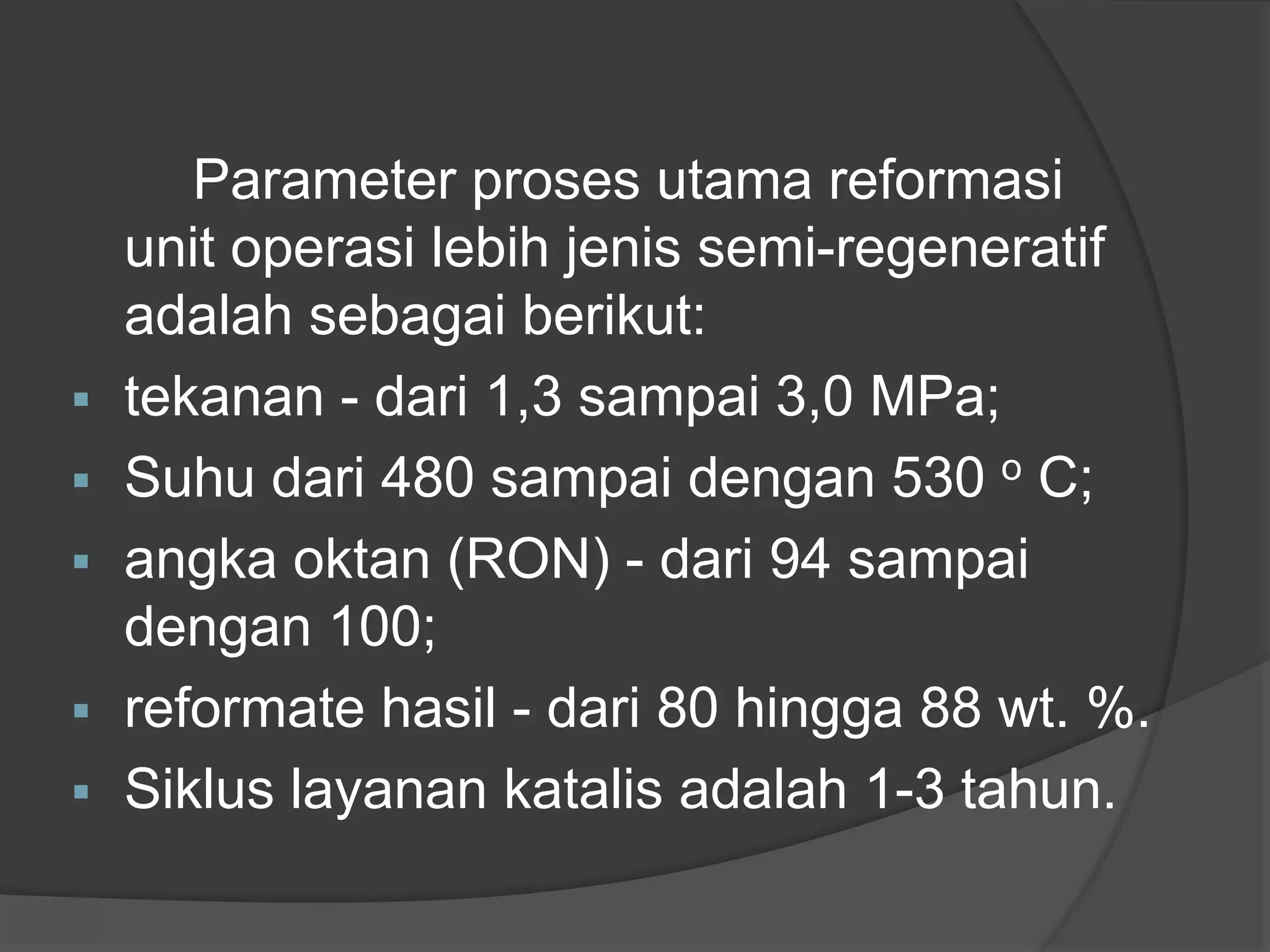 Catalitik reforming proses | PPTX