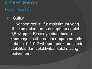 Catalitik reforming proses | PPTX