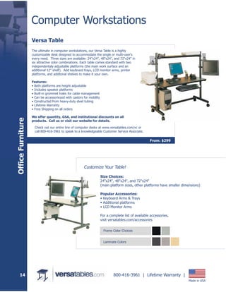 VERSA PRODUCTS CATALOG | PDF
