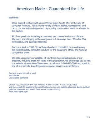 VERSA PRODUCTS CATALOG | PDF | Computer Peripherals | Computing