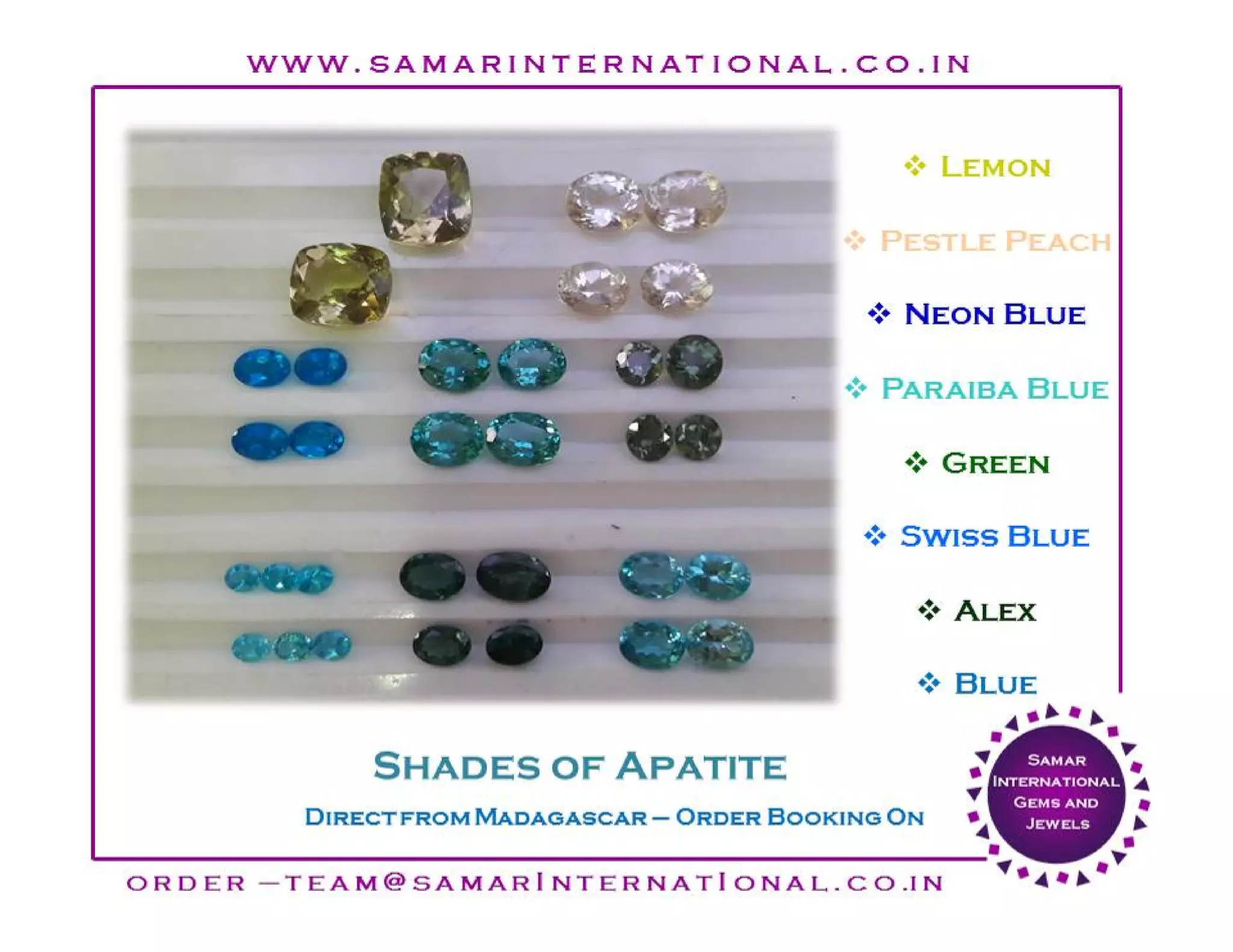 Samar International Gems and Jewels - Gemstones | PDF