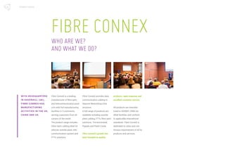 FibreConneX Product Catalog | PDF