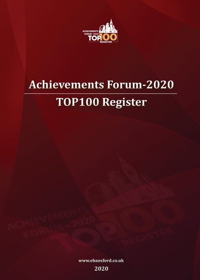 Achievements Forum - 2020. TOP 100 Register. | PDF