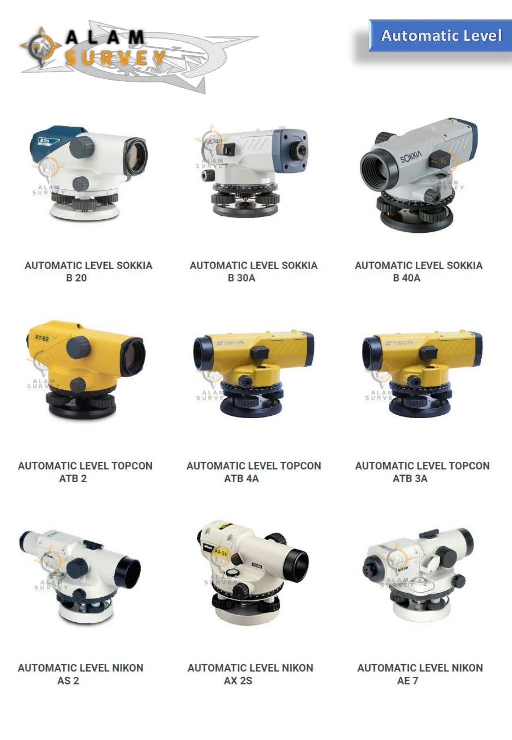 Catalog Produk ALAT SURVEY PEMETAAN & GEOLOGI | PPTX