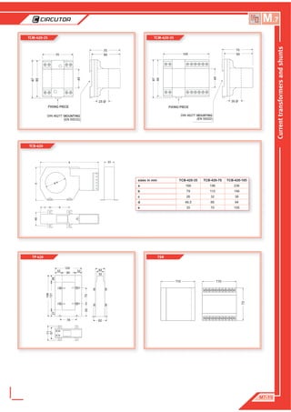 Catalog biến dòng Circutor dòng TC, TA | PDF