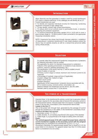 Catalog biến dòng Circutor dòng TC, TA | PDF