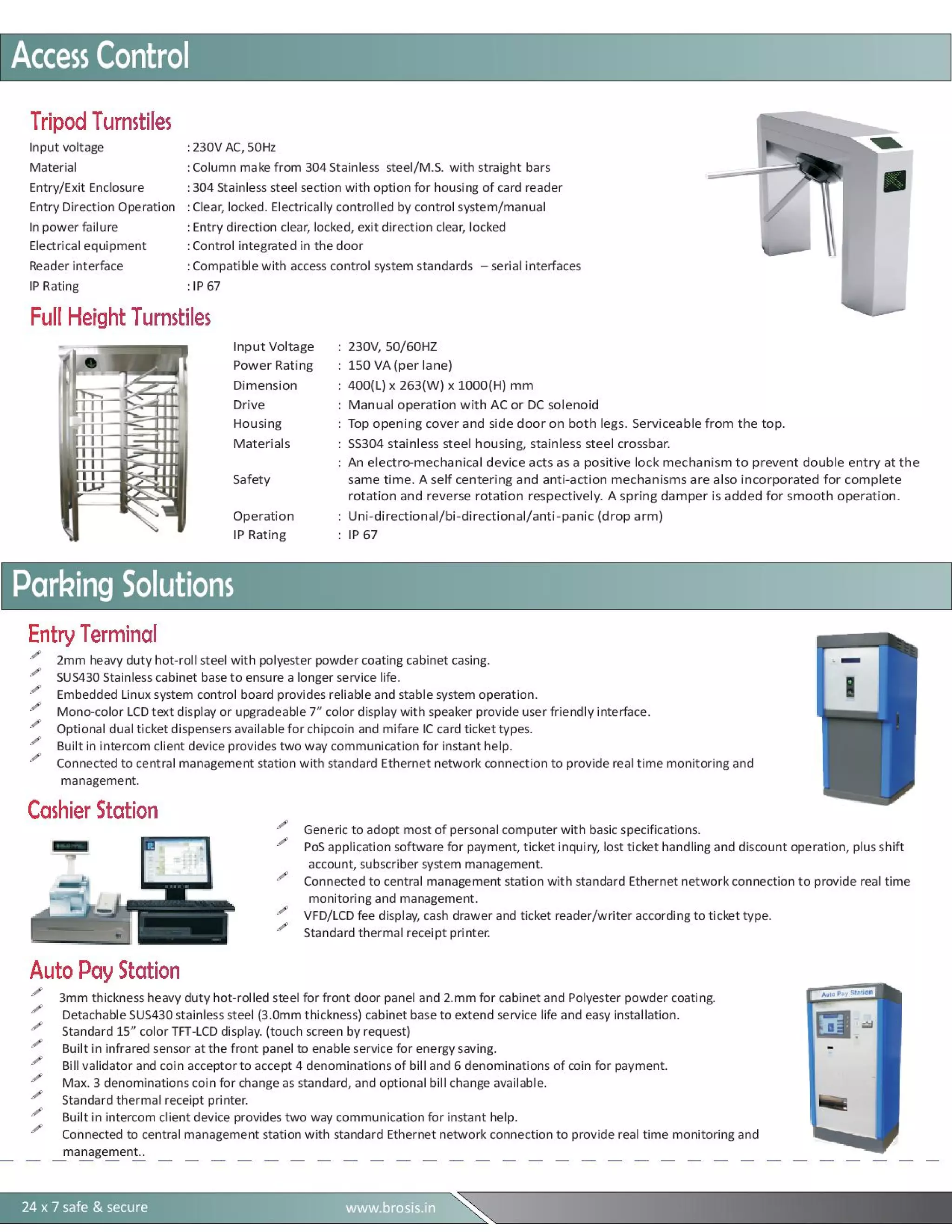 Entrance Automation and security products | PDF