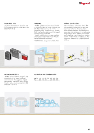 Catalog busbar legrand | PDF