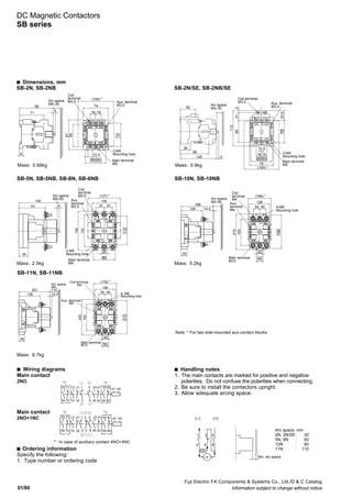 Catalog contactor fuji-electric Mới Nhất - Hạo Phương | PDF