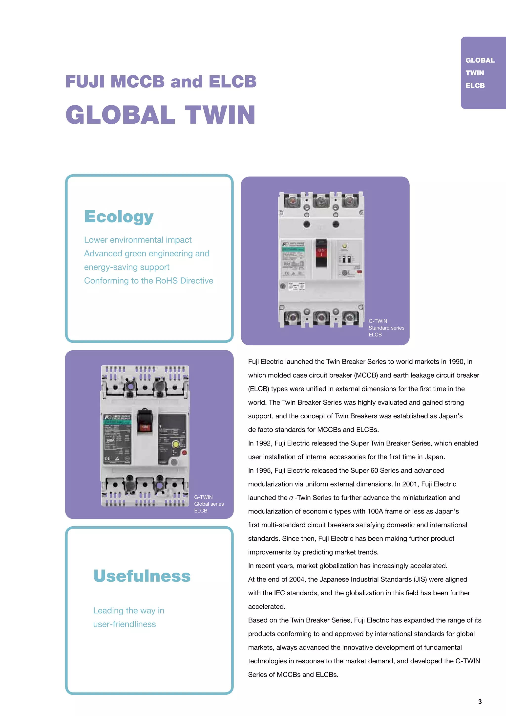 Catalog ELCB Fuji Electric dòng G-TWIN Mới Nhất | PDF