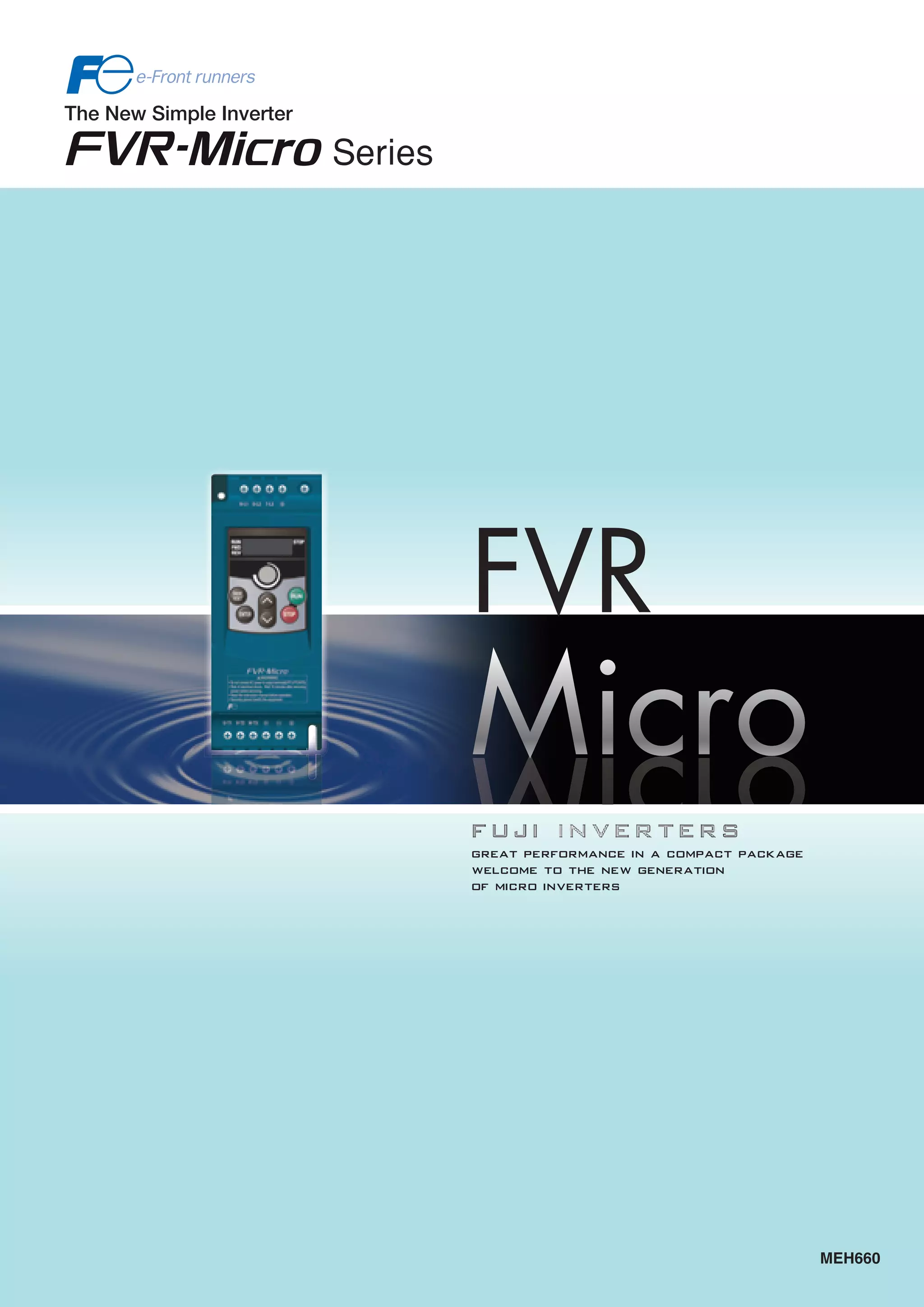 Catalog Biến tần FVR Micro Fuji Electric-Beeteco.com