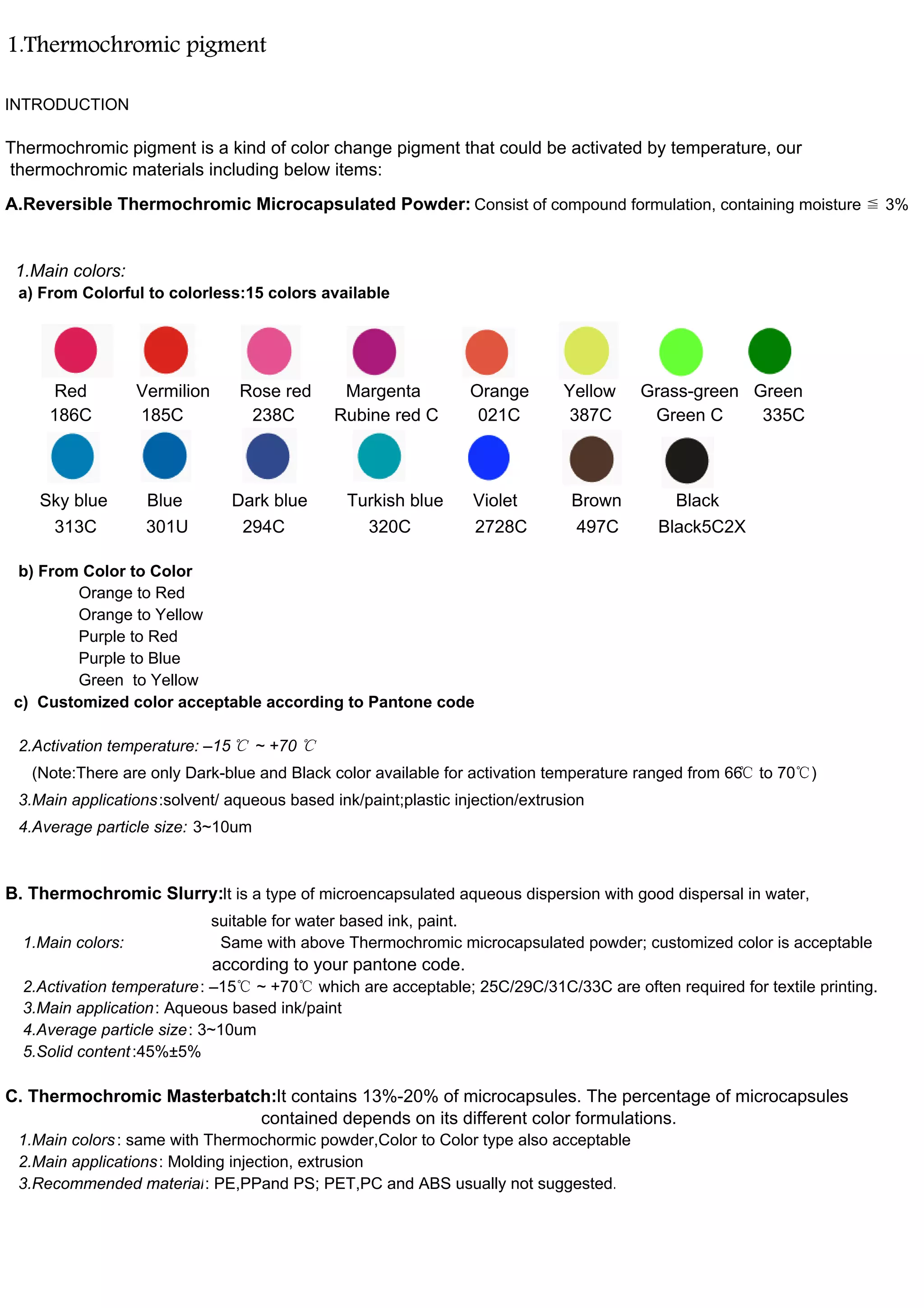 Color Change pigment | PDF