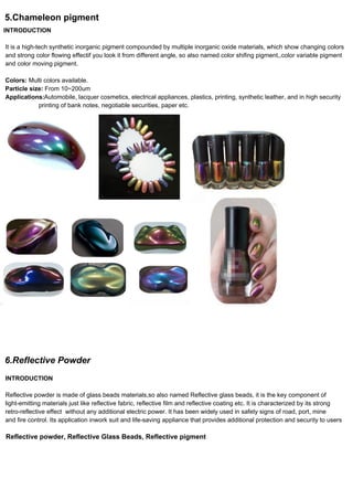 Color Change pigment | PDF