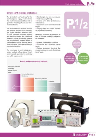 Catalog relay bảo vệ Circutor dòng RGE | PDF