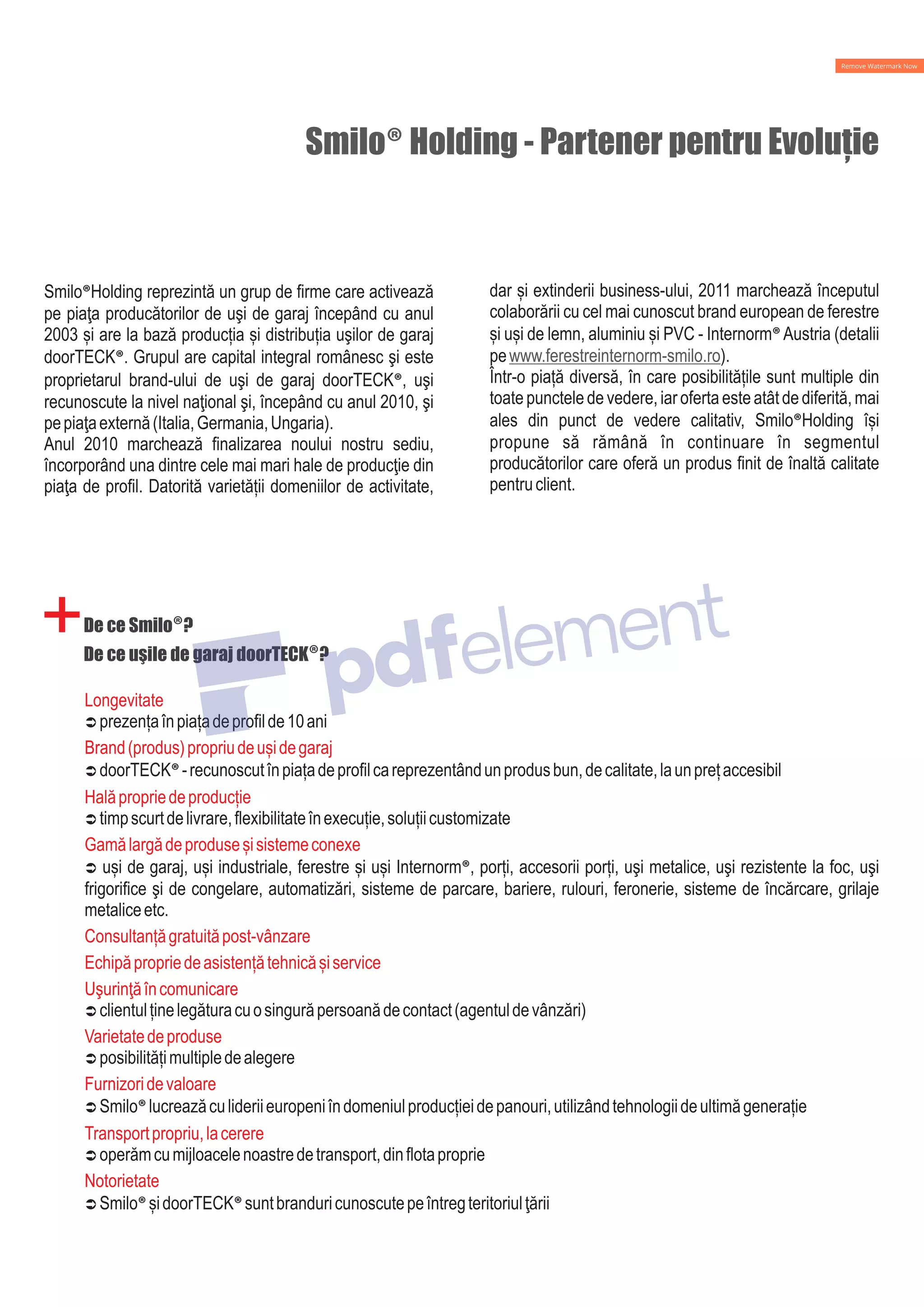 Catalog Smilo Holding | PDF