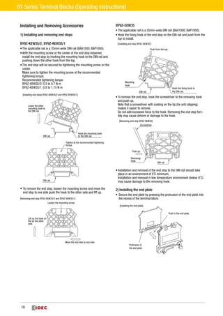 Catalog terminal Idec | PDF