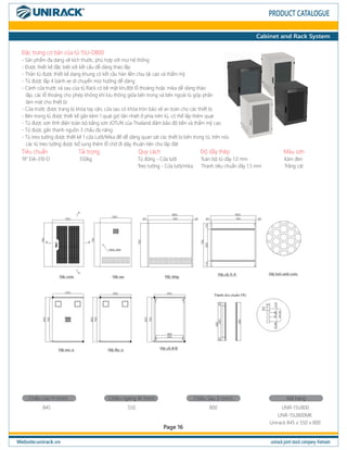 Catalogue tủ mạng Unirack | PDF